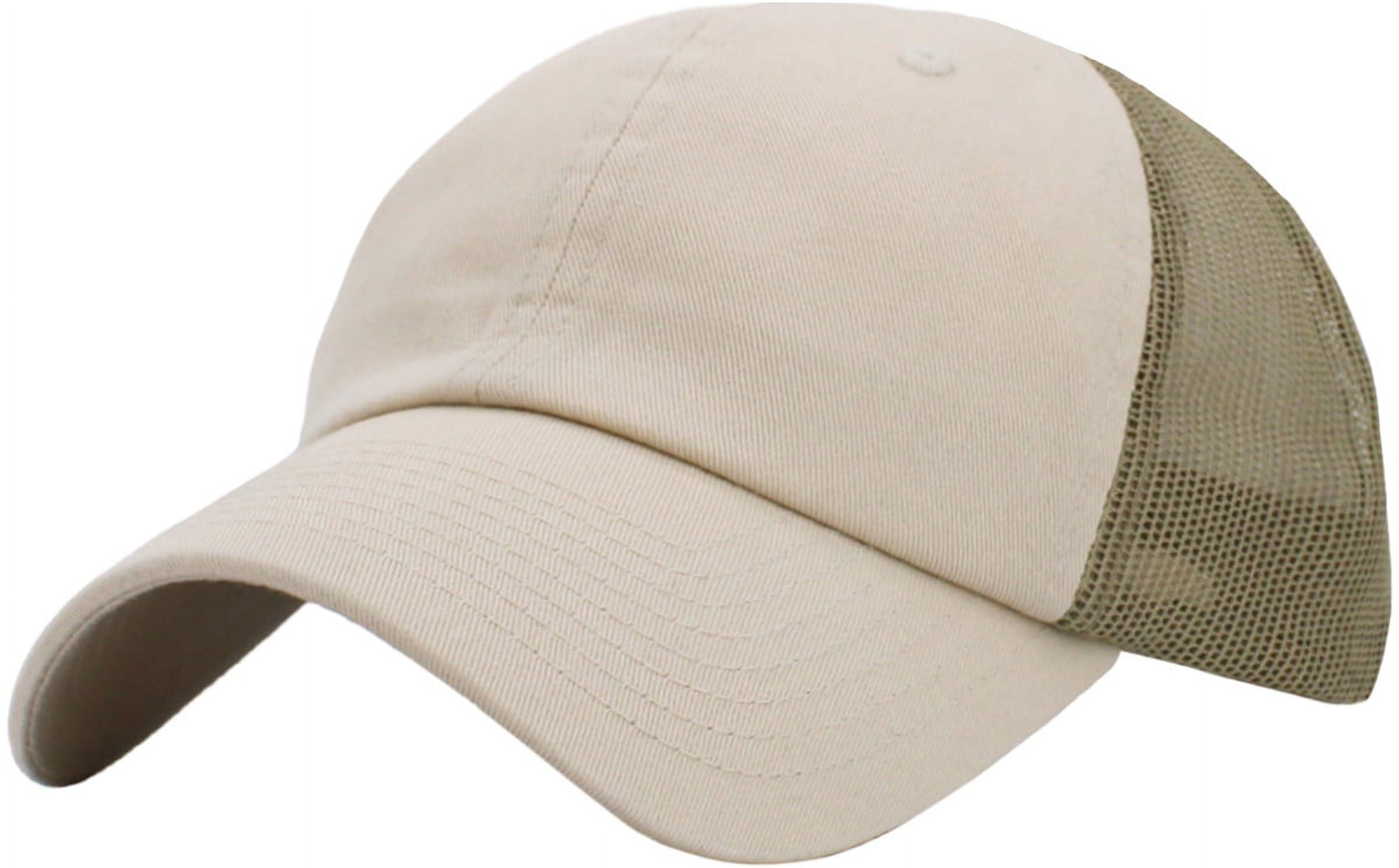 6-Panel Low Profile Unconstructed Trucker Mesh Back Dad Hat Baseball ...