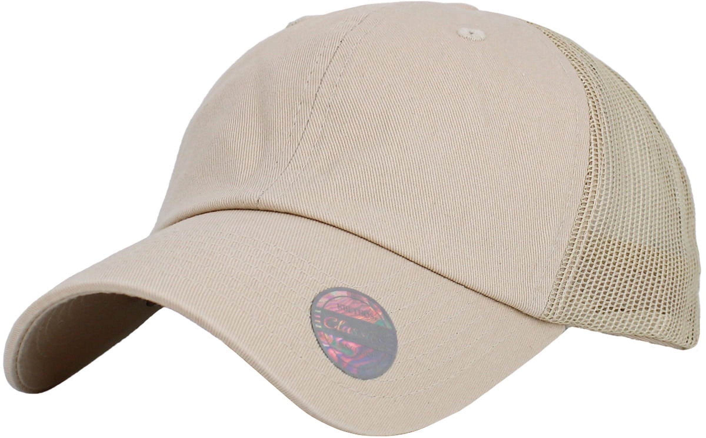 6-Panel Low Profile Unconstructed Trucker Mesh Back Dad Hat Baseball ...
