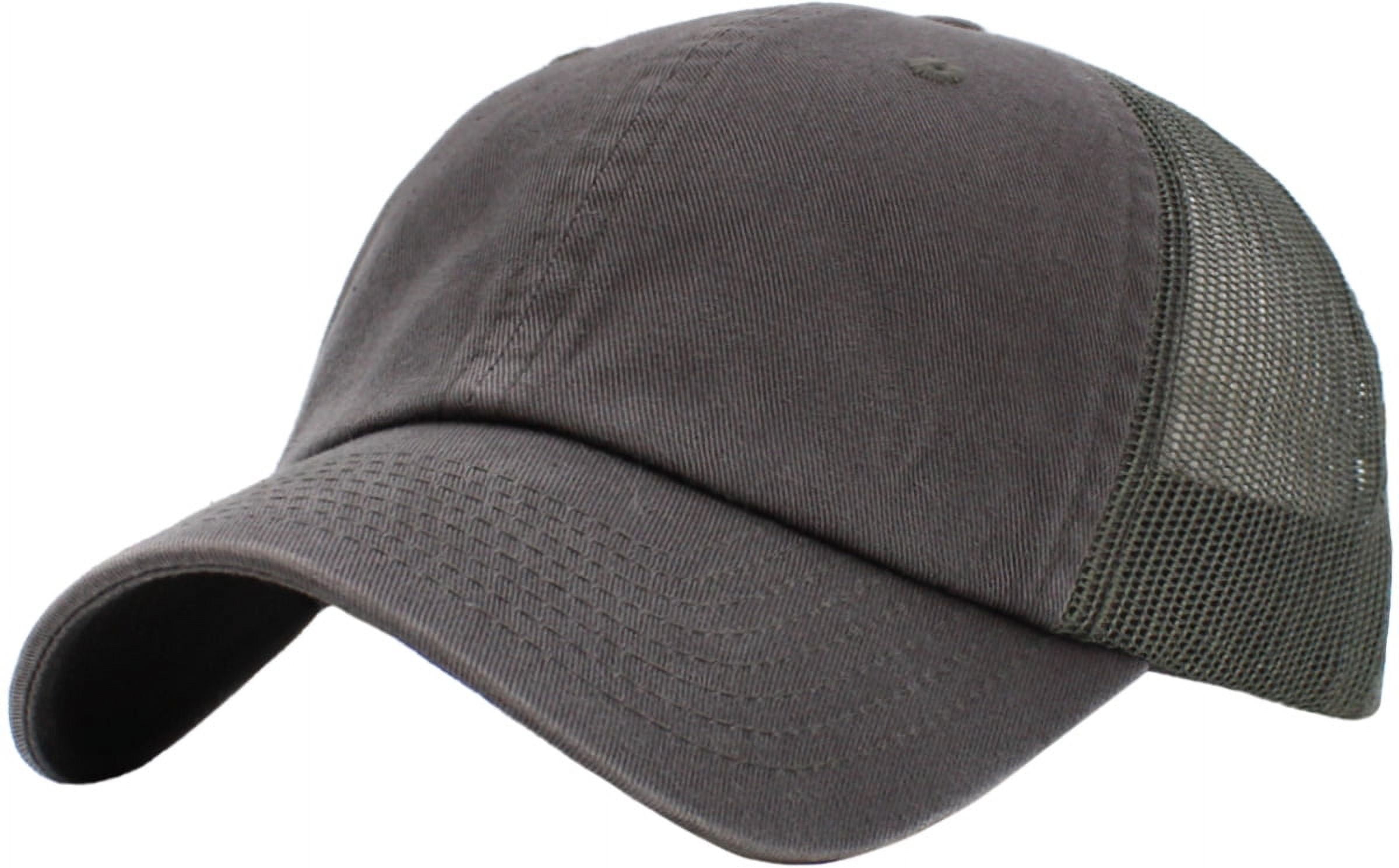 6-Panel Low Profile Unconstructed Trucker Mesh Back Dad Hat Baseball ...