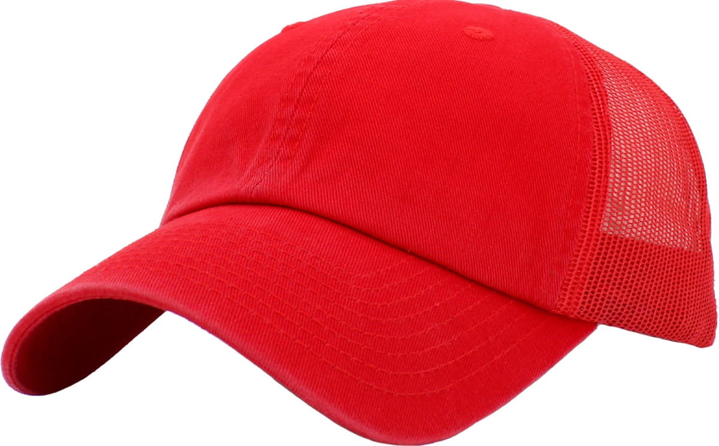 6-Panel Low Profile Unconstructed Trucker Mesh Back Dad Hat Baseball ...