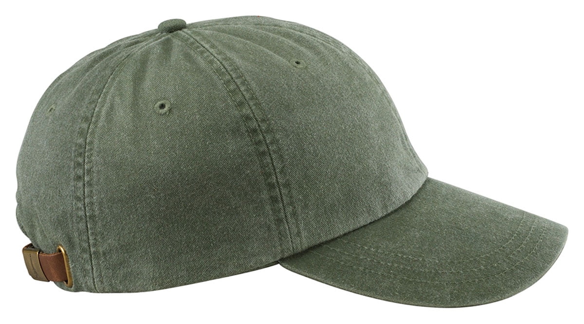 6-Panel Low-Profile Washed Pigment-Dyed Cap , AD969 , SPRUCE GREEN ...