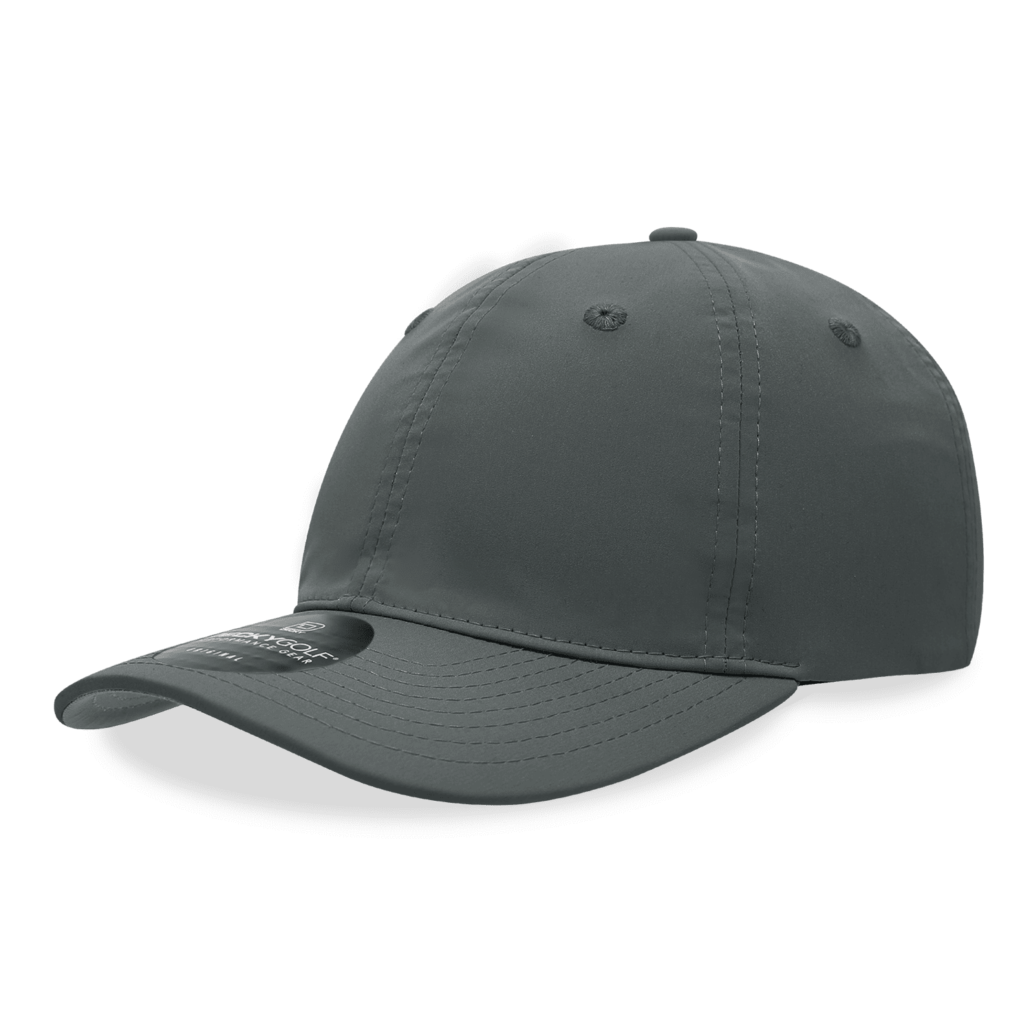 Decky 6414 6 Panel Mid Profile Relaxed Sleek Cap-Charcoal - Walmart.com