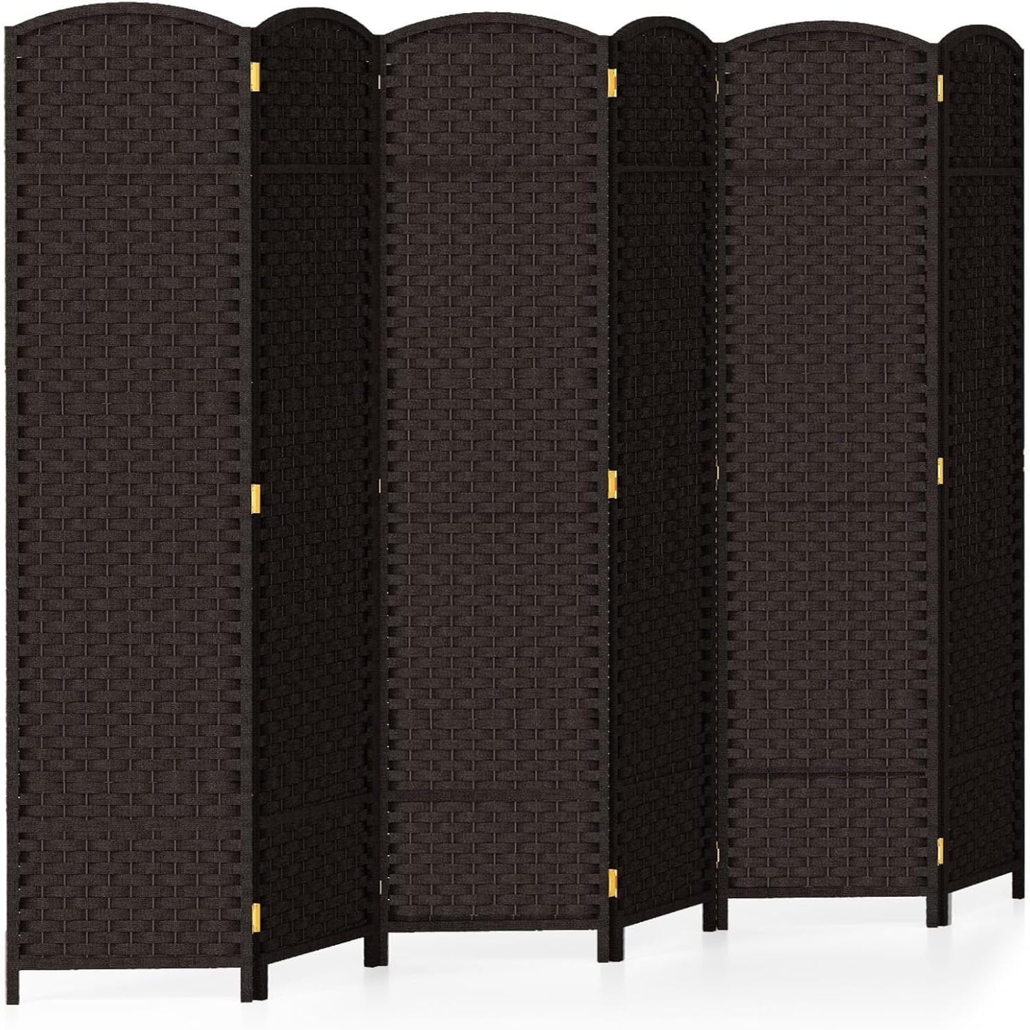 6 Panel Room Divider 5.6FT Tall Folding Privacy Screen with Hand ...