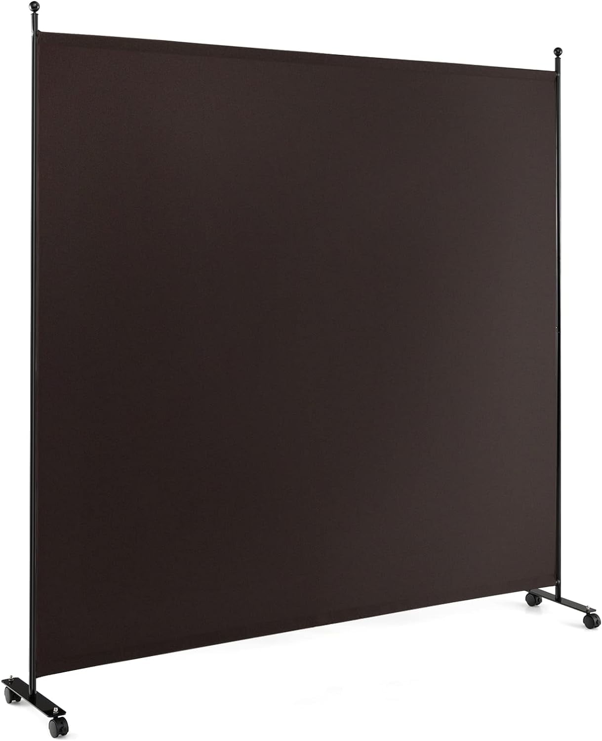 6 Panel Room Divider 5.6Ft Tall Folding Privacy Screen with Wheels ...