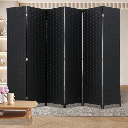 6 Panel Room Divider, 6 FT Tall & Extra Wide Privacy Screen Folding ...