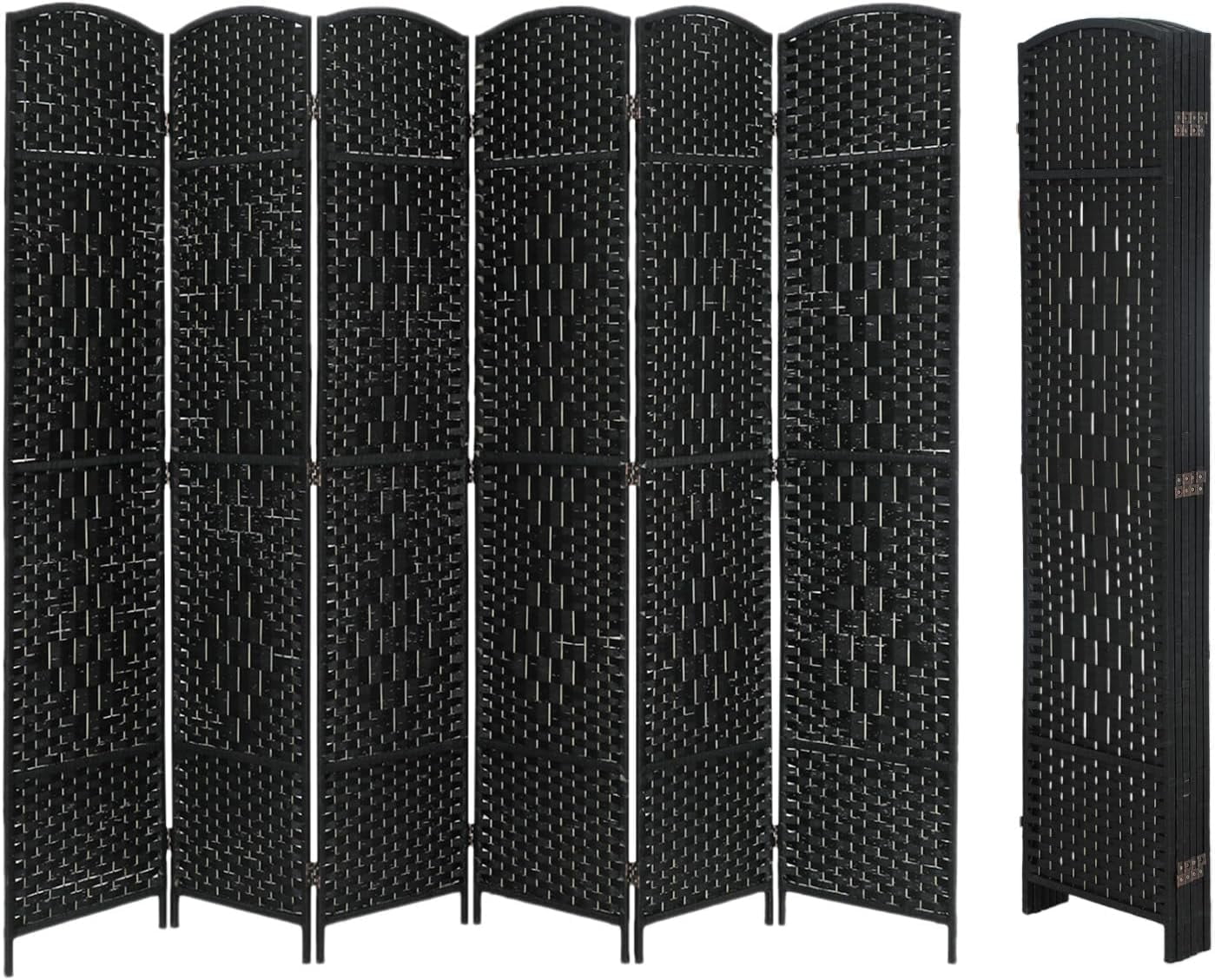 6 Panel Room Divider, 6FT Wall Divider Folding Portable Partition ...