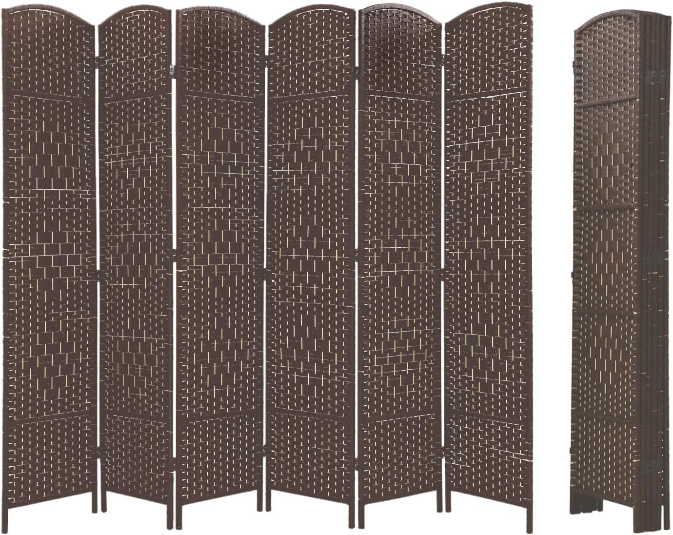 6 Panel Room Divider, 6FT Wall Divider Folding Portable Partition ...