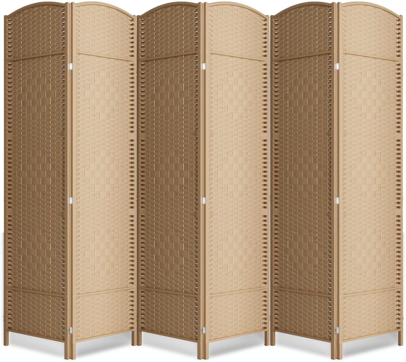 6 Panel Room Divider,6Ft Folding Privacy Screen,Tall - Extra Wide ...