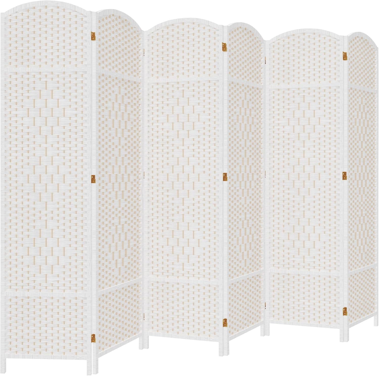 6 Panel Room Divider, 6ft Tall Folding Privacy Screen, 19.5" Wide ...