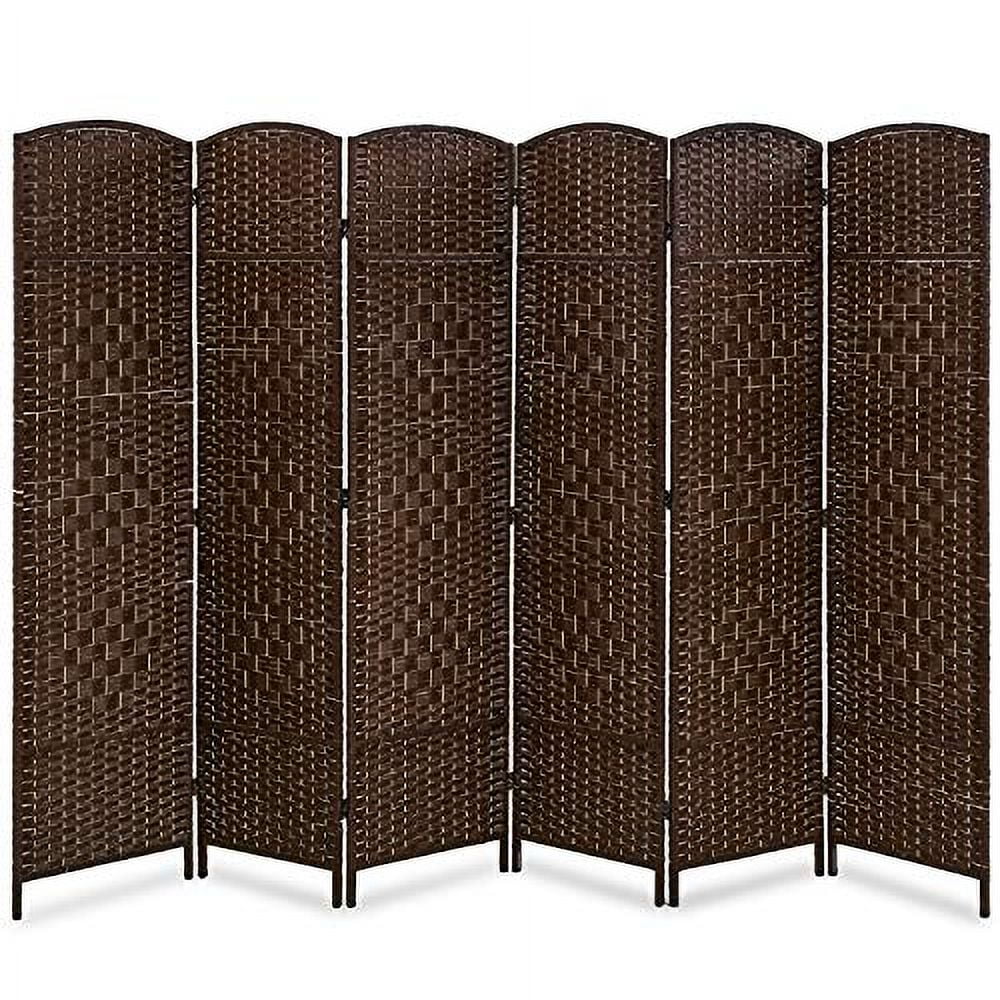 6 Panel Room Divider 6ft Tall Room Dividers and Folding Privacy Screens ...