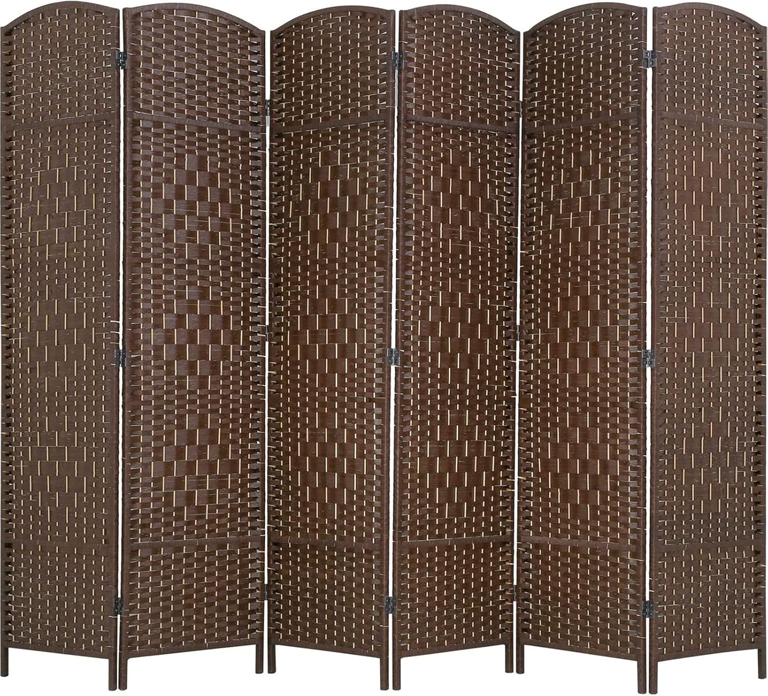 6 Panel Room Divider Privacy Screen 6 ft Foldable Portable Room ...