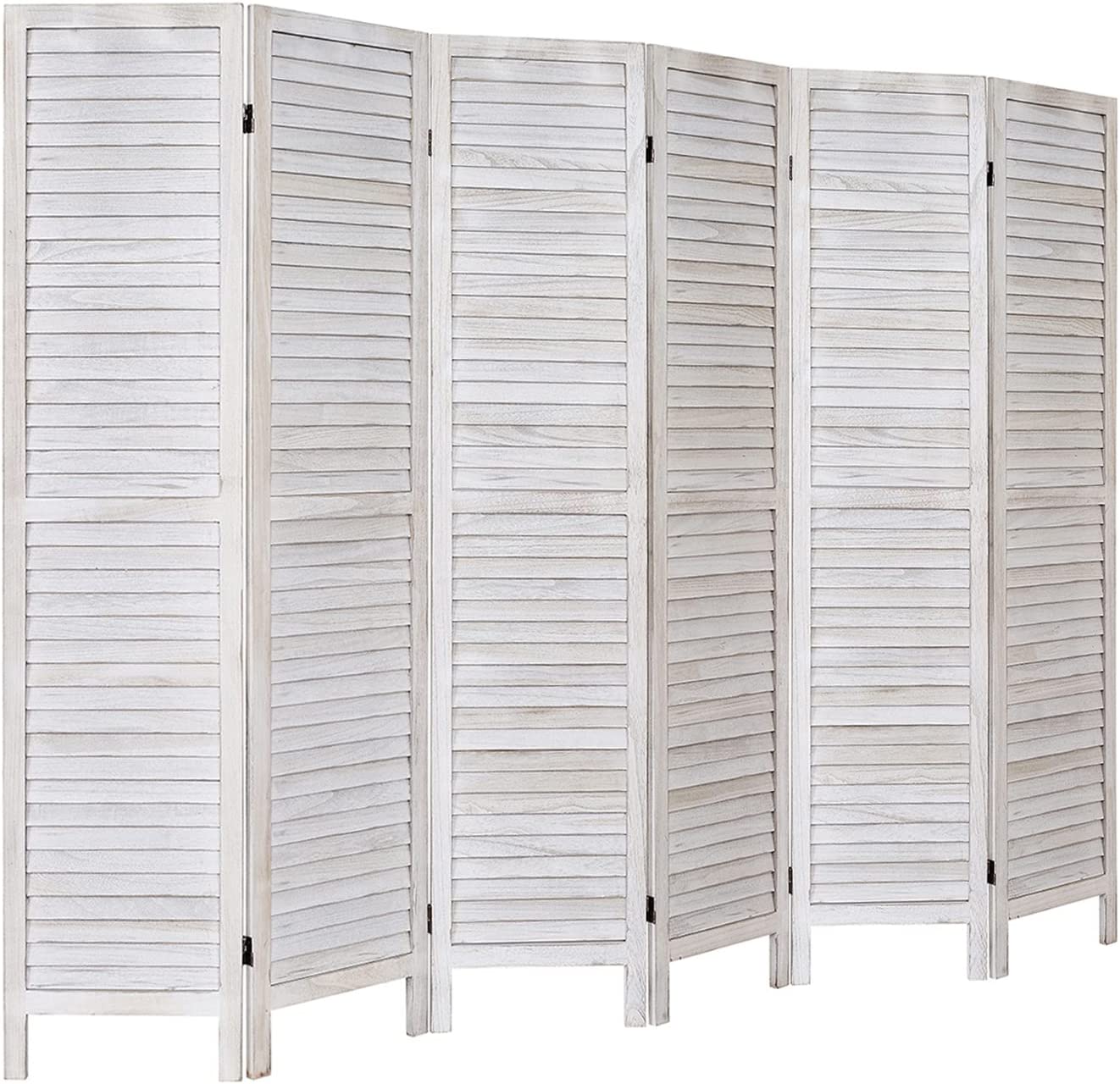 6 Panel Room Divider Wall, Wood Privacy Screen, Room Dividers and ...