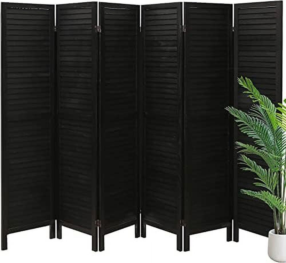 6 Panel Room Dividers 5.6Ft Wood Room Divider and Partition Room ...
