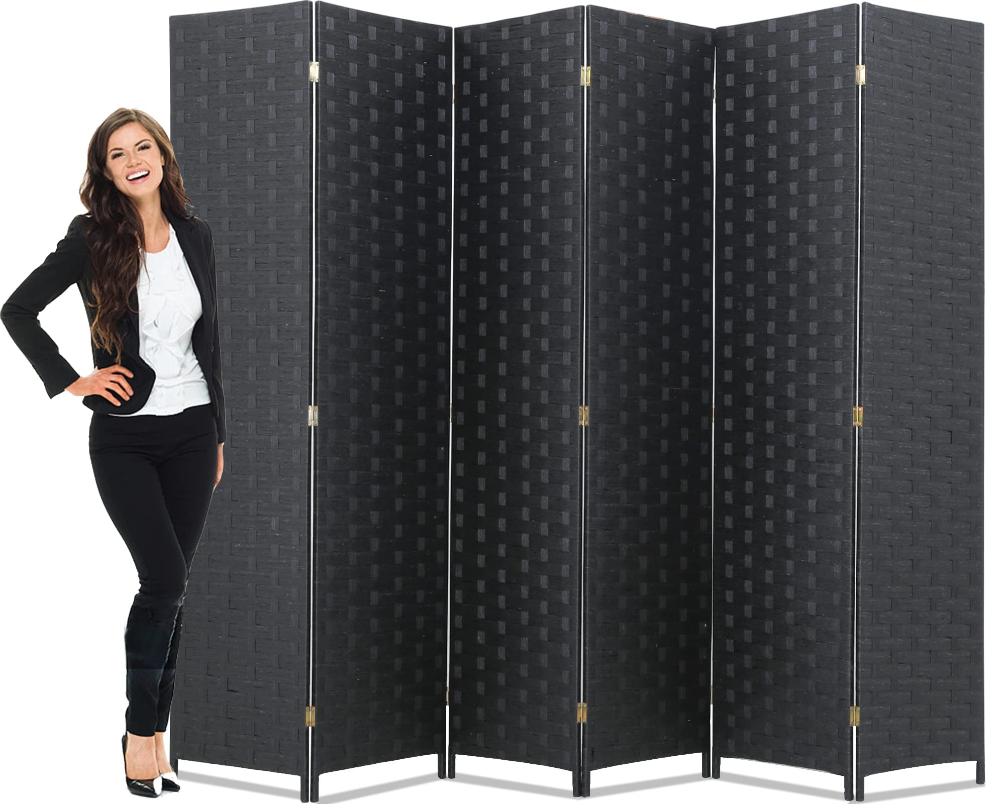 6 Panel Room Dividers Folding Privacy Screen Partitions Room Dividers ...