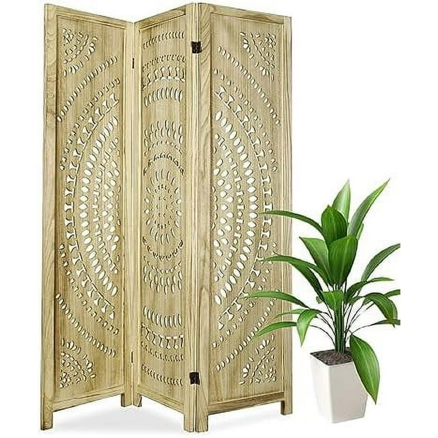 6 Panel Room Dividers Fully Assembled 5.6Ft Carved Room Dividers and ...