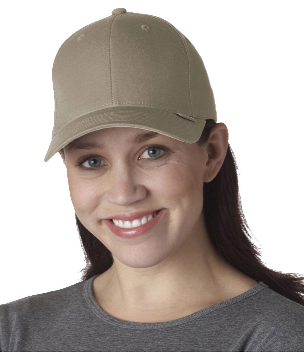 6-Panel Structured Mid-Profile Cotton Twill Cap - Walmart.com