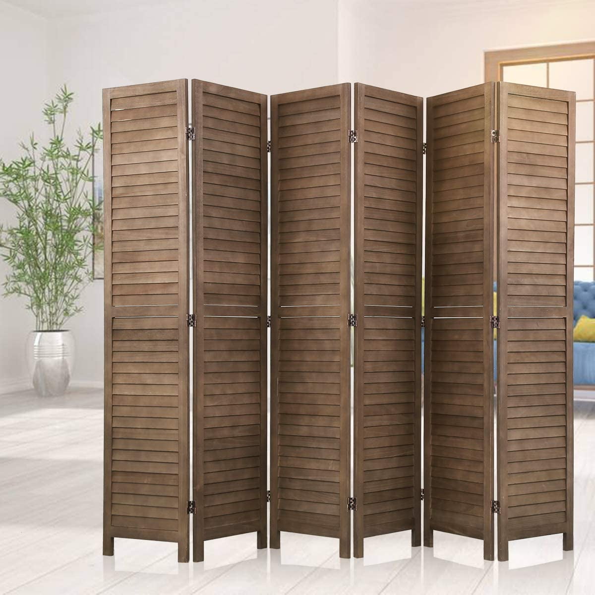 6 Panels 5.75 ft.Tall-15.75" Wide Room Divider Screen Partitions ...
