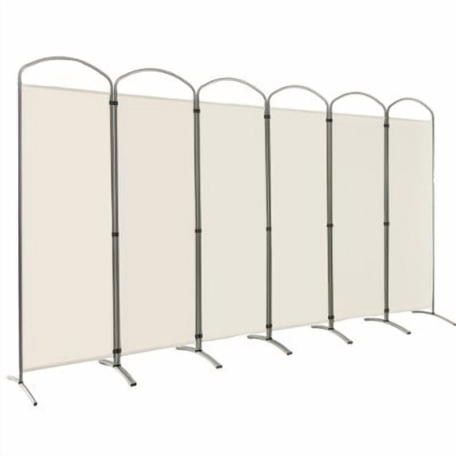 6 Panels Folding Privacy Screen 6 Ft Tall Fabric Privacy Screen for ...