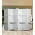 6 Panels Room Divider, 6 FT Tall&Extra Wide Weave Fiber Room Divider ...