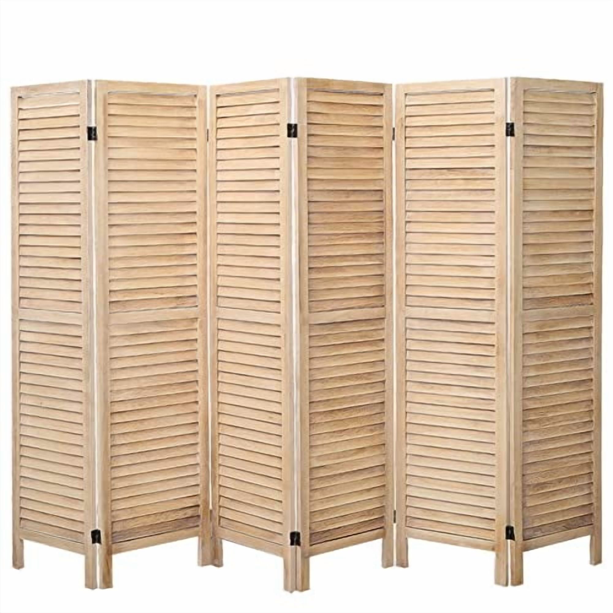 6 Panels Room Dividers 5.6 FT Room Dividers and Folding Privacy Screens ...