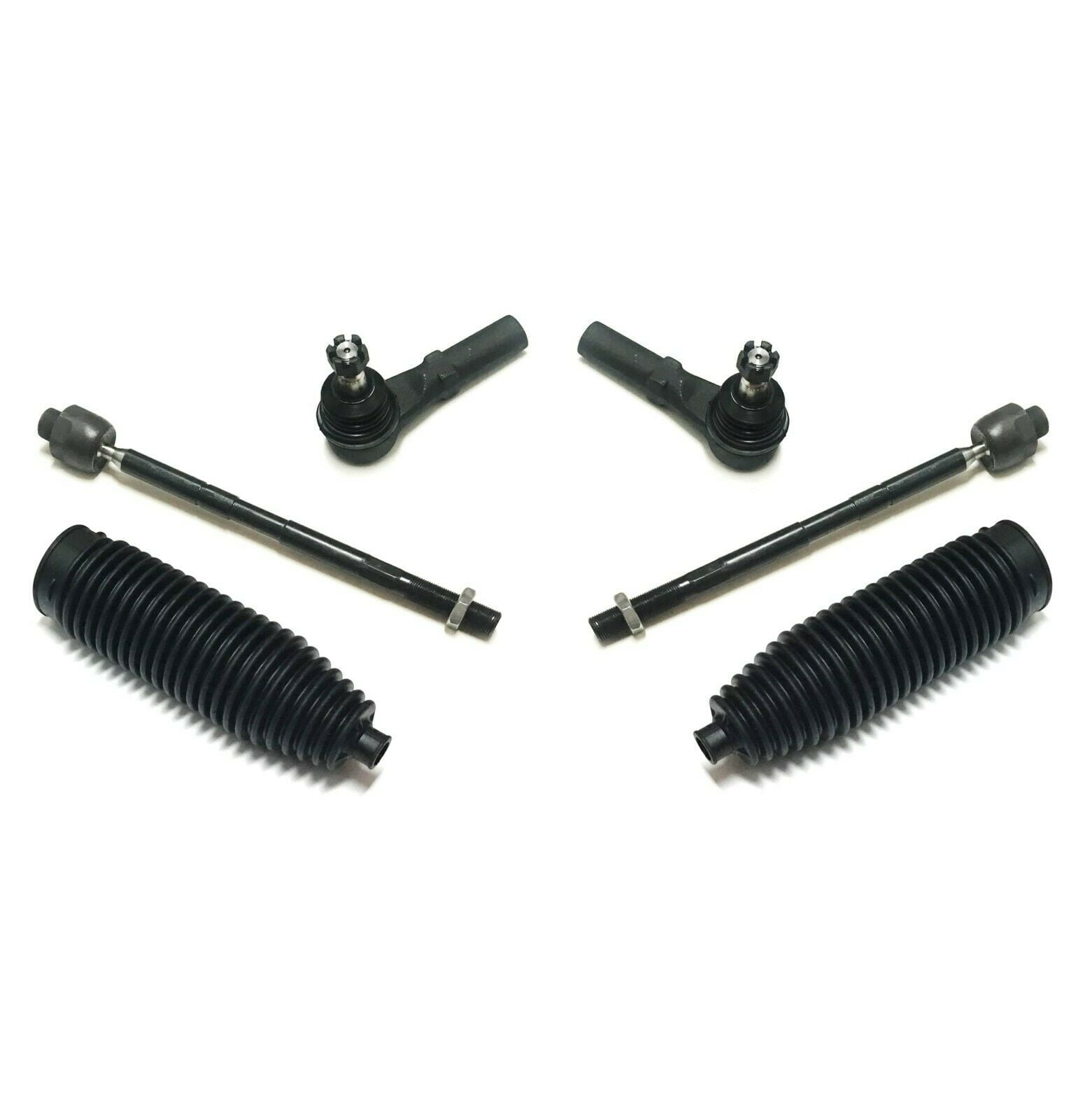 PartsW 6 Pc Steering Gear Kit: Outer & Inner Tie Rod Ends, Bellows for ...