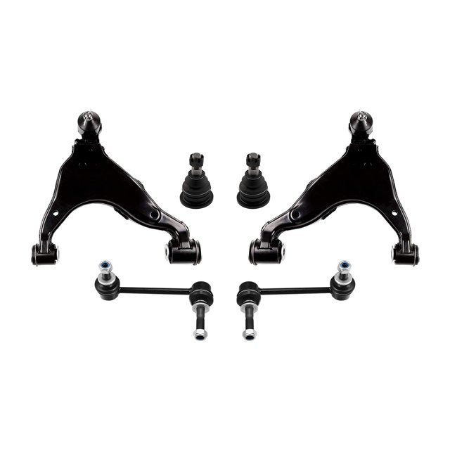 6 Pc Front Suspension Kit Lower Control Arms, Upper Ball Joints ...