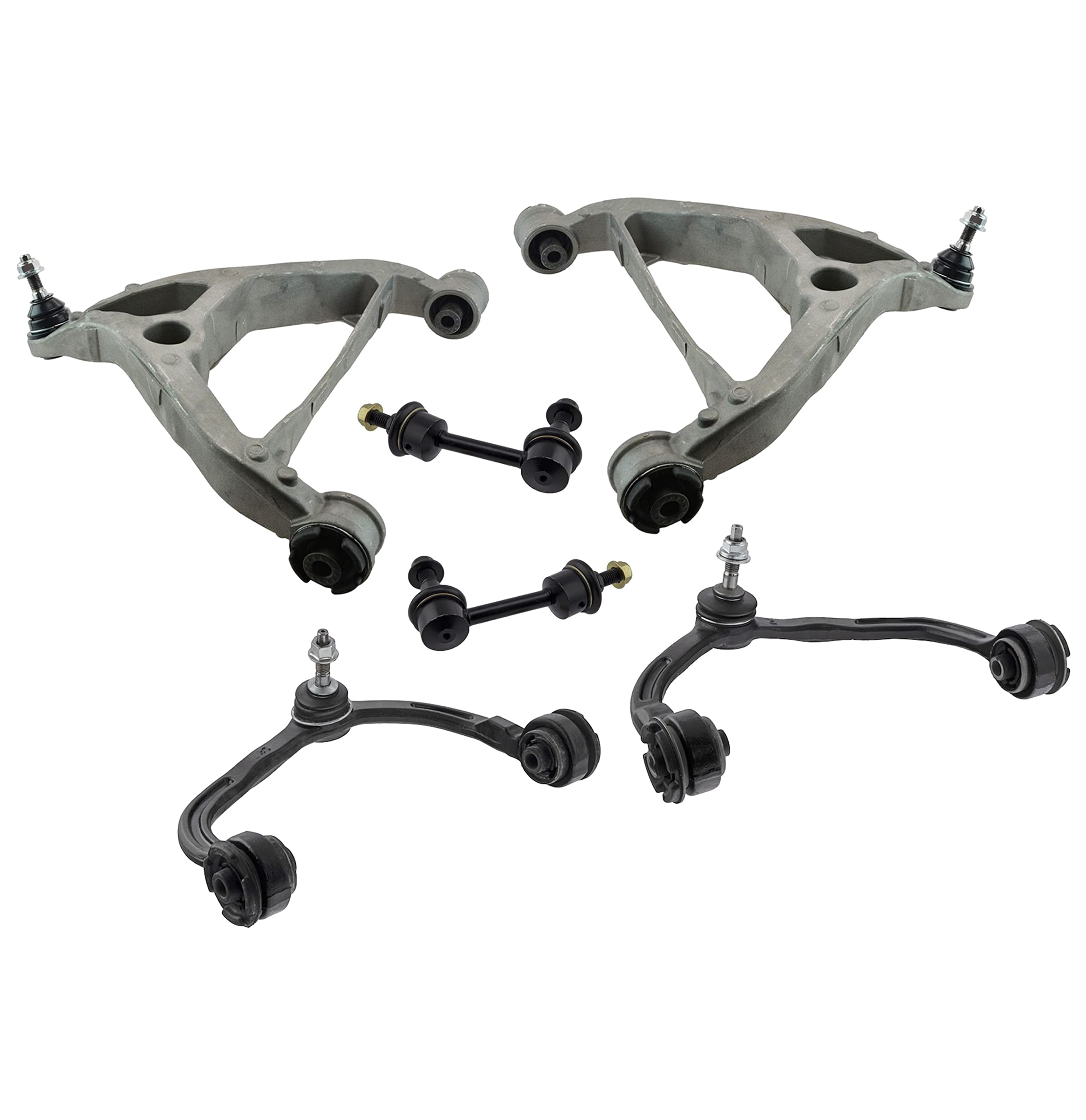 6 Pc Front Suspension Kit Stabilizer Sway Bar Links + Upper & Lower ...