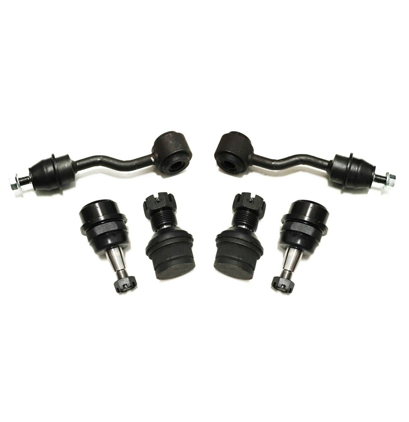 6 Pc Front Suspension Sway Bar Links + Upper & Lower Ball Joints ...