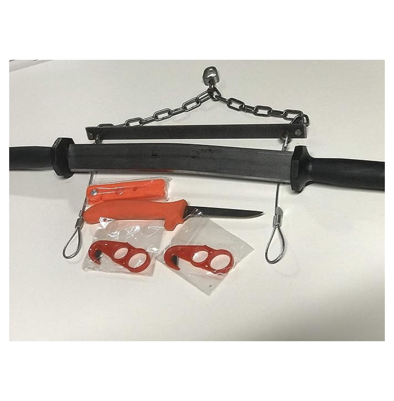 6 Pc Fur Handling Kit 12" two handed fleshing knife By Outdoor Supply ...
