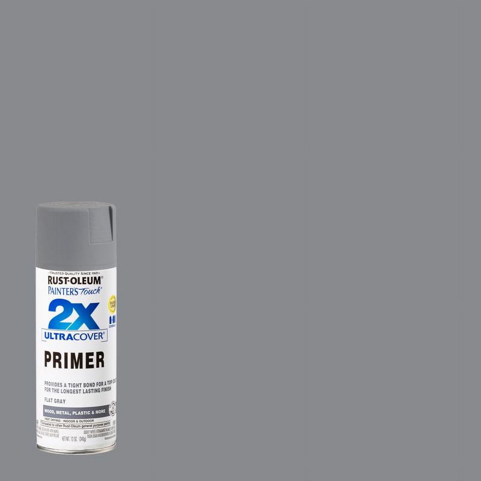 6 Pc, Rust-Oleum Painter'S Touch 2X Ultra Cover Flat Gray Paint+Primer ...