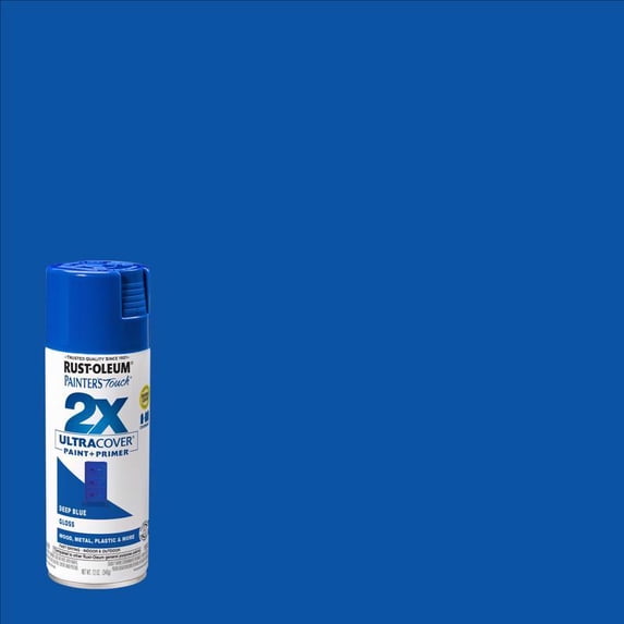 6 Pc, Rust-Oleum Painter'S Touch 2X Ultra Cover Gloss Deep Blue Paint ...