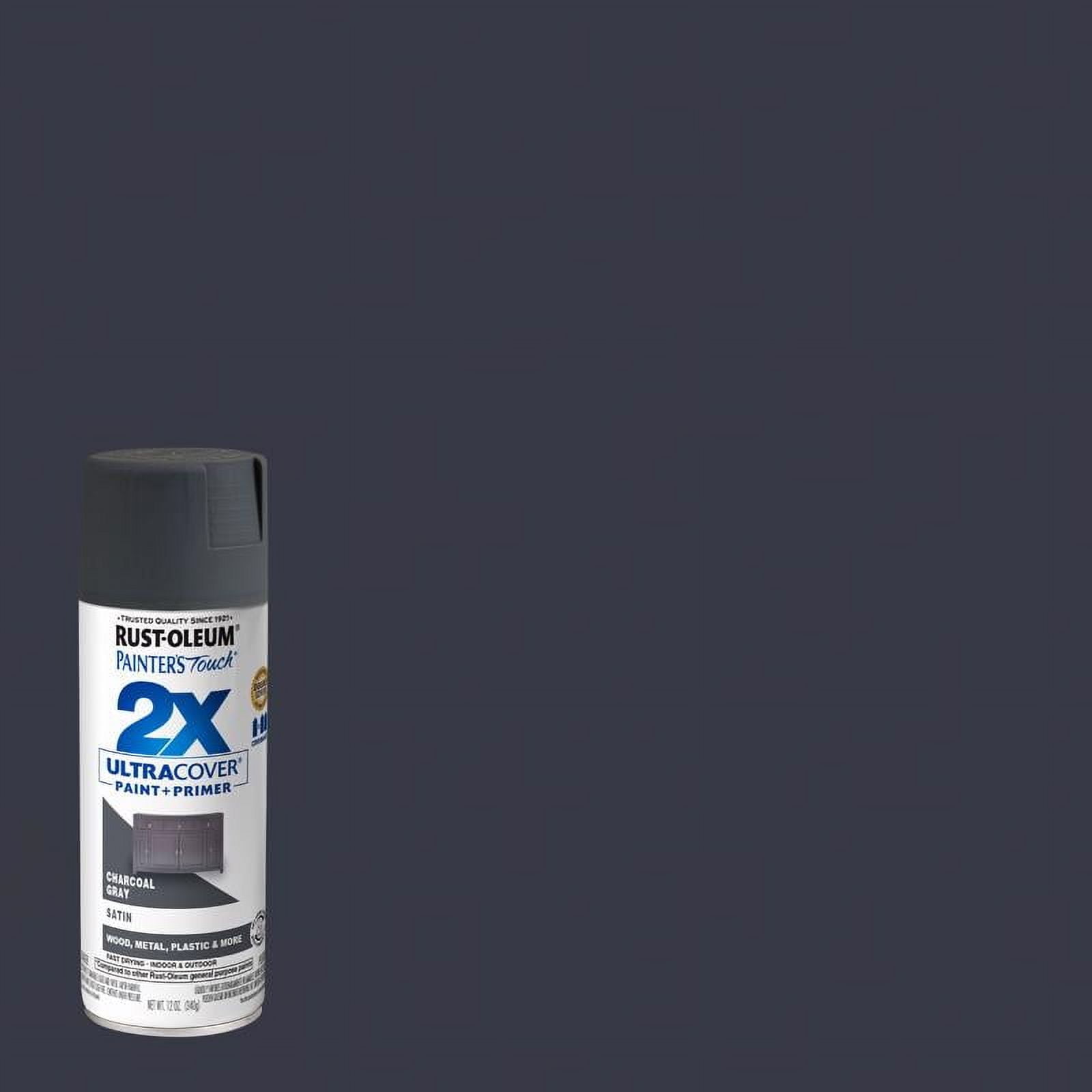6 Pc, Rust-Oleum Painter'S Touch 2X Ultra Cover Satin Charcoal Gray ...