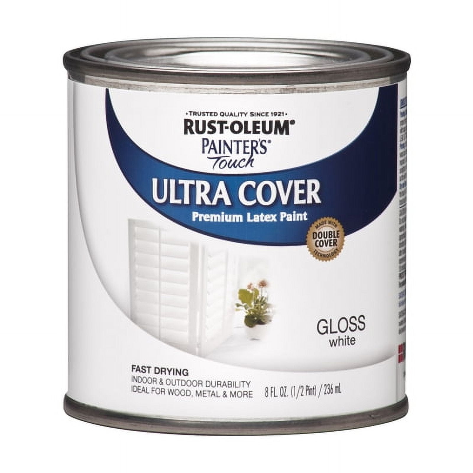 6 Pc, Rust-Oleum Painters Touch Gloss White Water-Based Ultra Cover ...