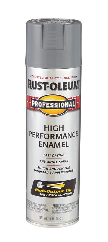 6 Pc, Rust-Oleum Professional Gloss Dark Machine Gray Spray Paint 15 Oz ...