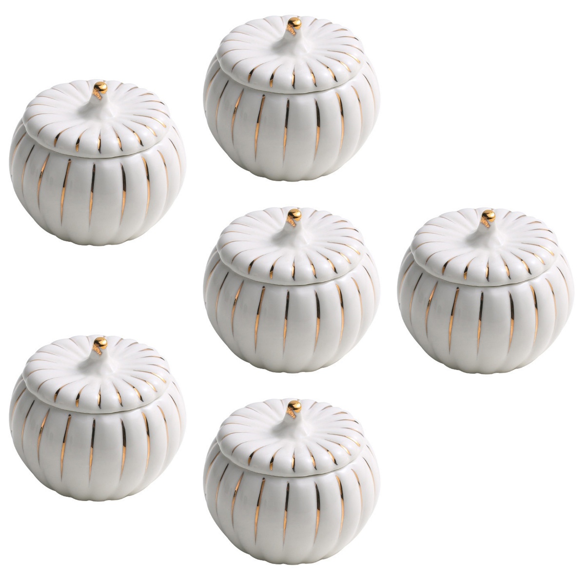 6 Pc Stew Pot Onion Cereal Container Simple Soup Bowl Candy Bowl Soup ...