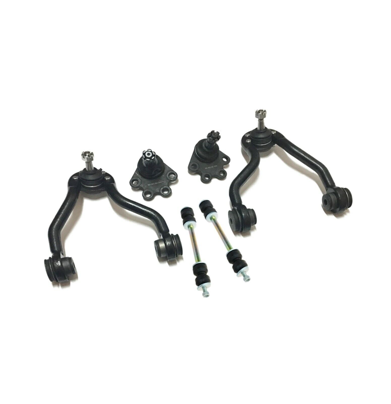 6 Pc Suspension Lower Control Arm + Sway Bar Links + Lower Ball Joints ...