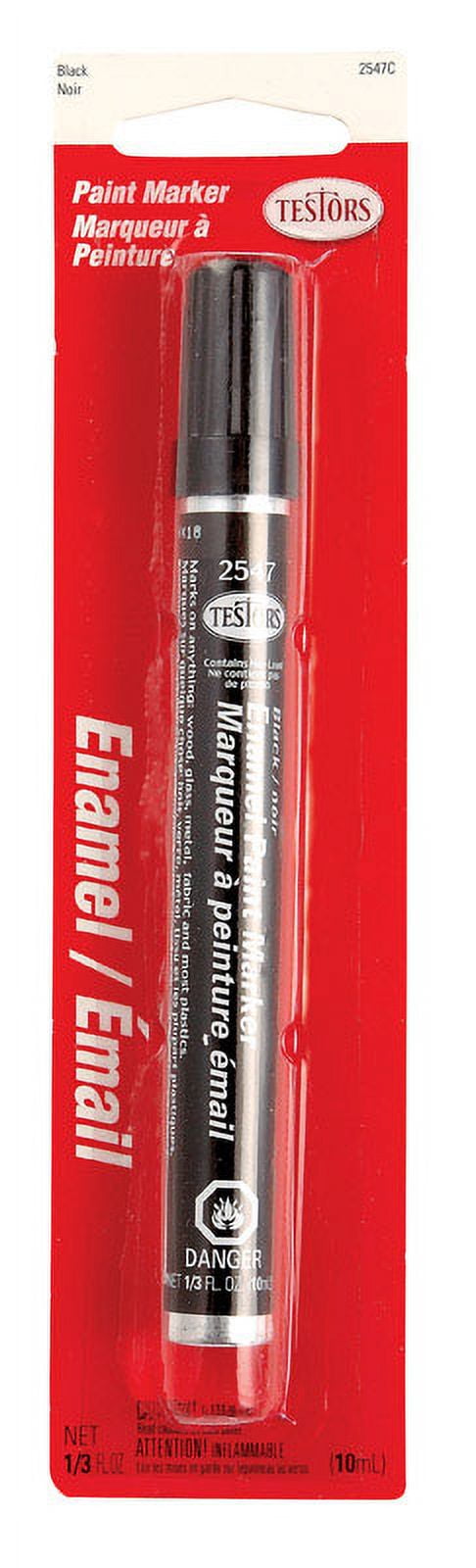 6 Pc, Testors Gloss Black Enamel Paint Marker 0.3 Oz - Walmart.com