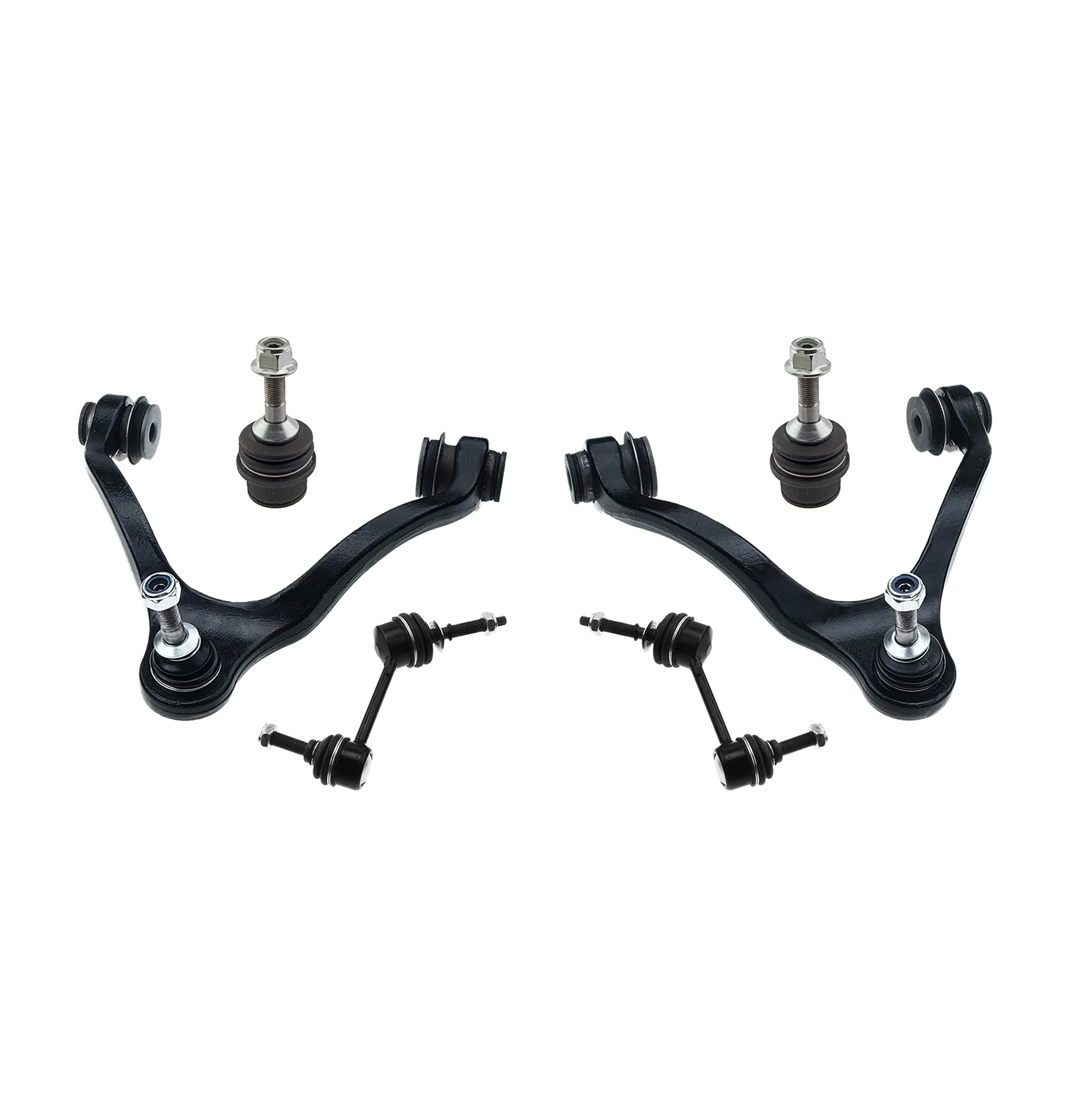 6 Pc Upper Control Arms, Stabilizer Sway Bar Links, Lower Ball Joints ...