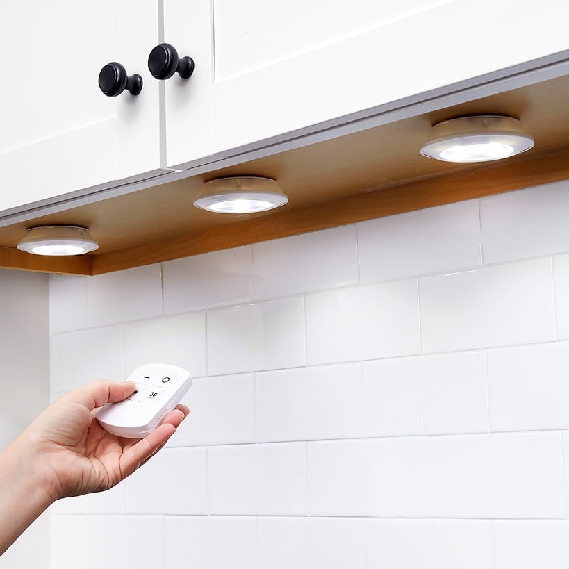 Wireless LED Puck Lights - Versatile, Battery Operated, 6 Pc with ...