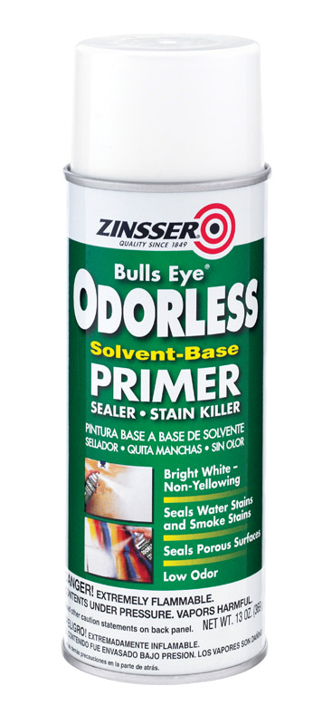 6 Pc, Zinsser Bulls Eye Odorless White Flat Primer 13 Oz - Walmart.com