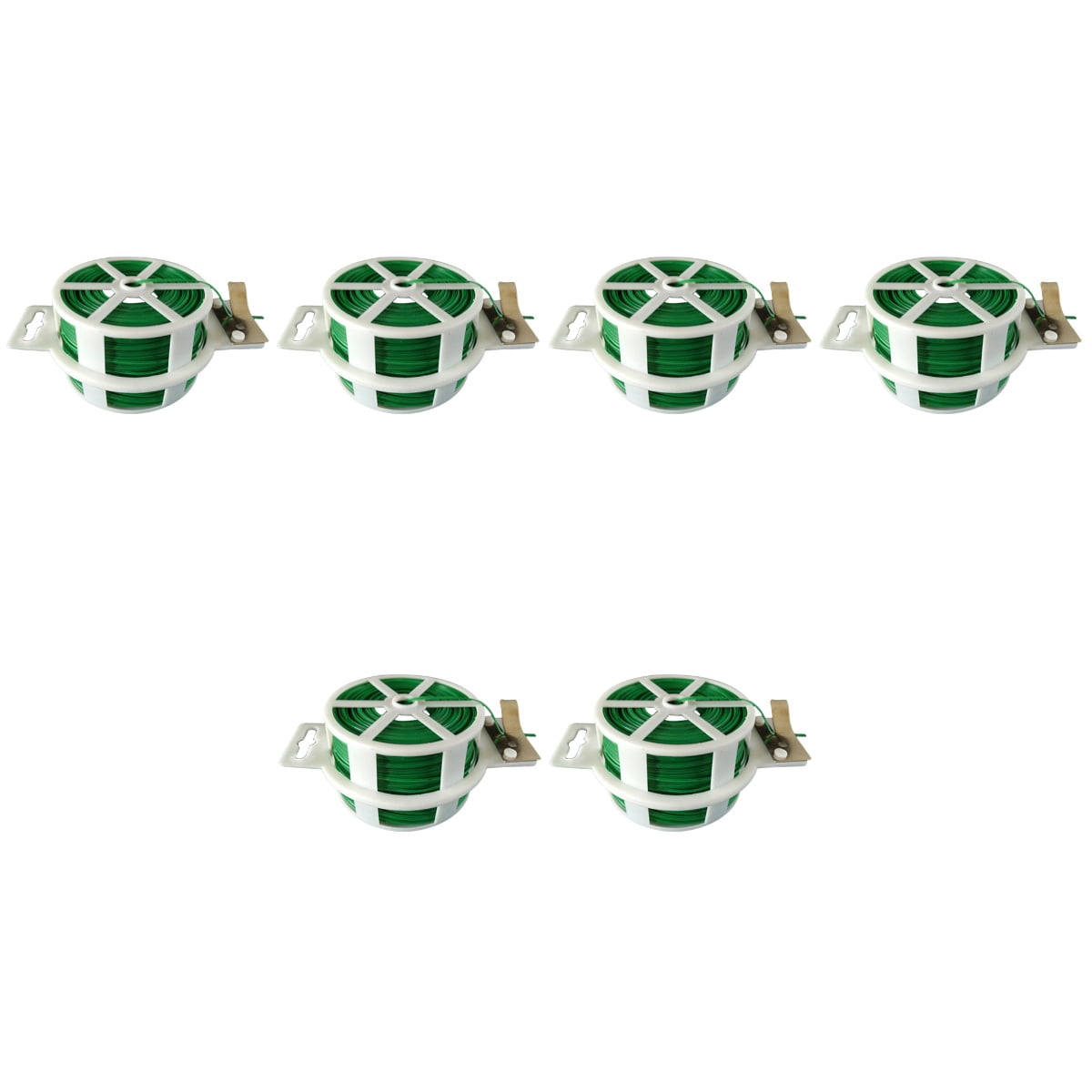 6 Pcs 100m Garden Tie Wire Cable Reel With Cutter Gardening Plant Bush ...