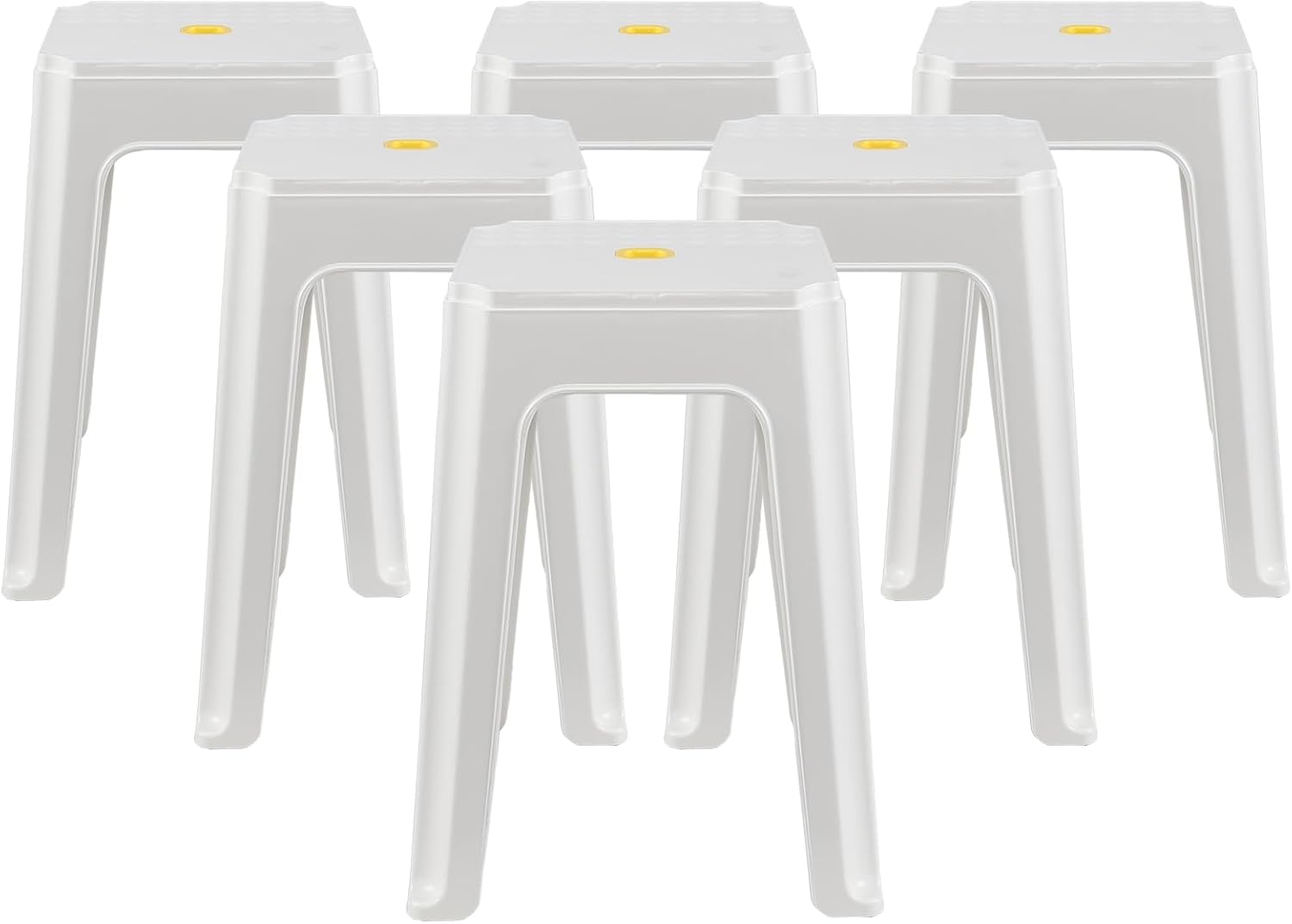 6 Pcs 18.6 Inch Height Plastic Stool for Classroom Seating, Stackable ...