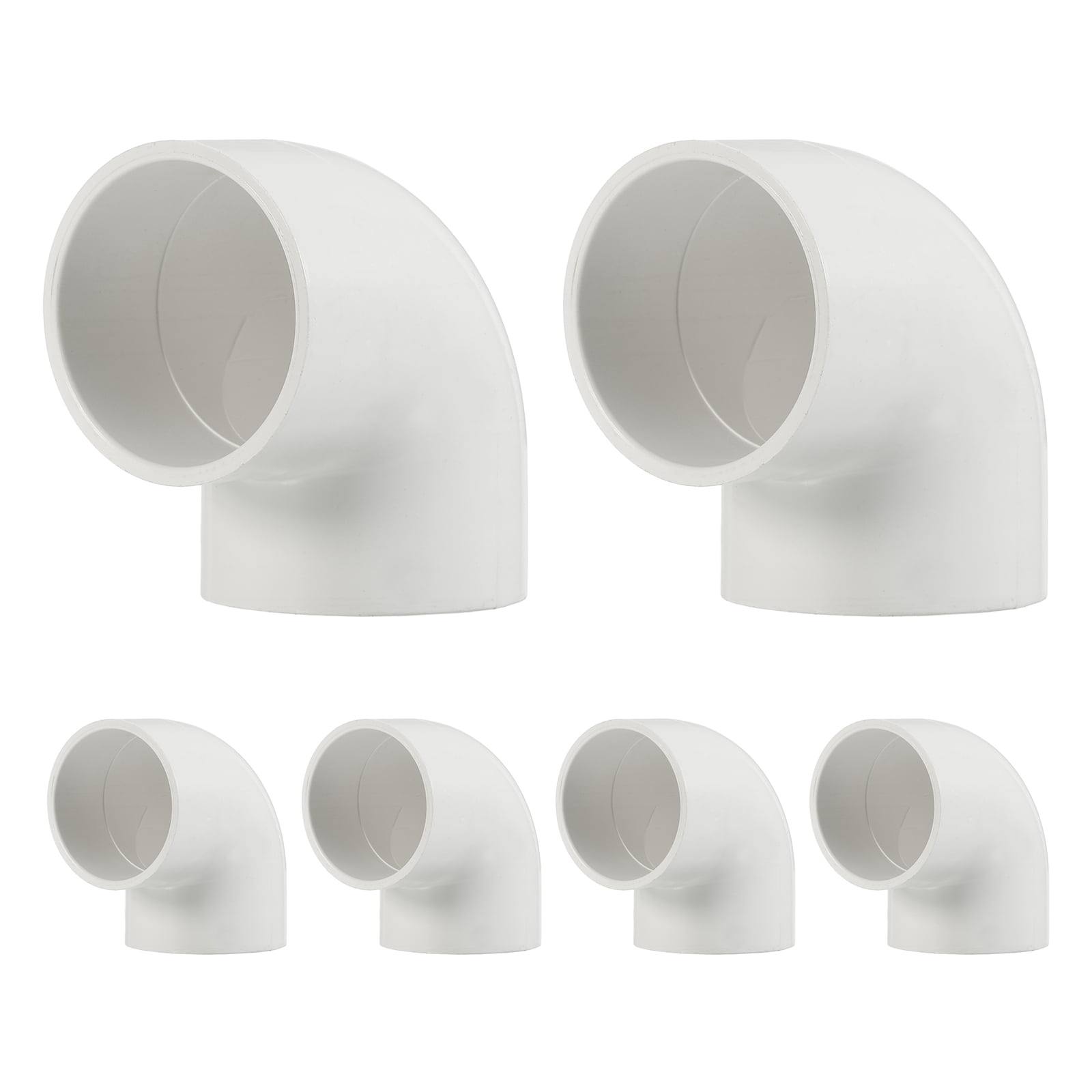 6 Pcs 2" 90 Degree Elbow PVC Pipe Fitting, Furniture Build Grade ...