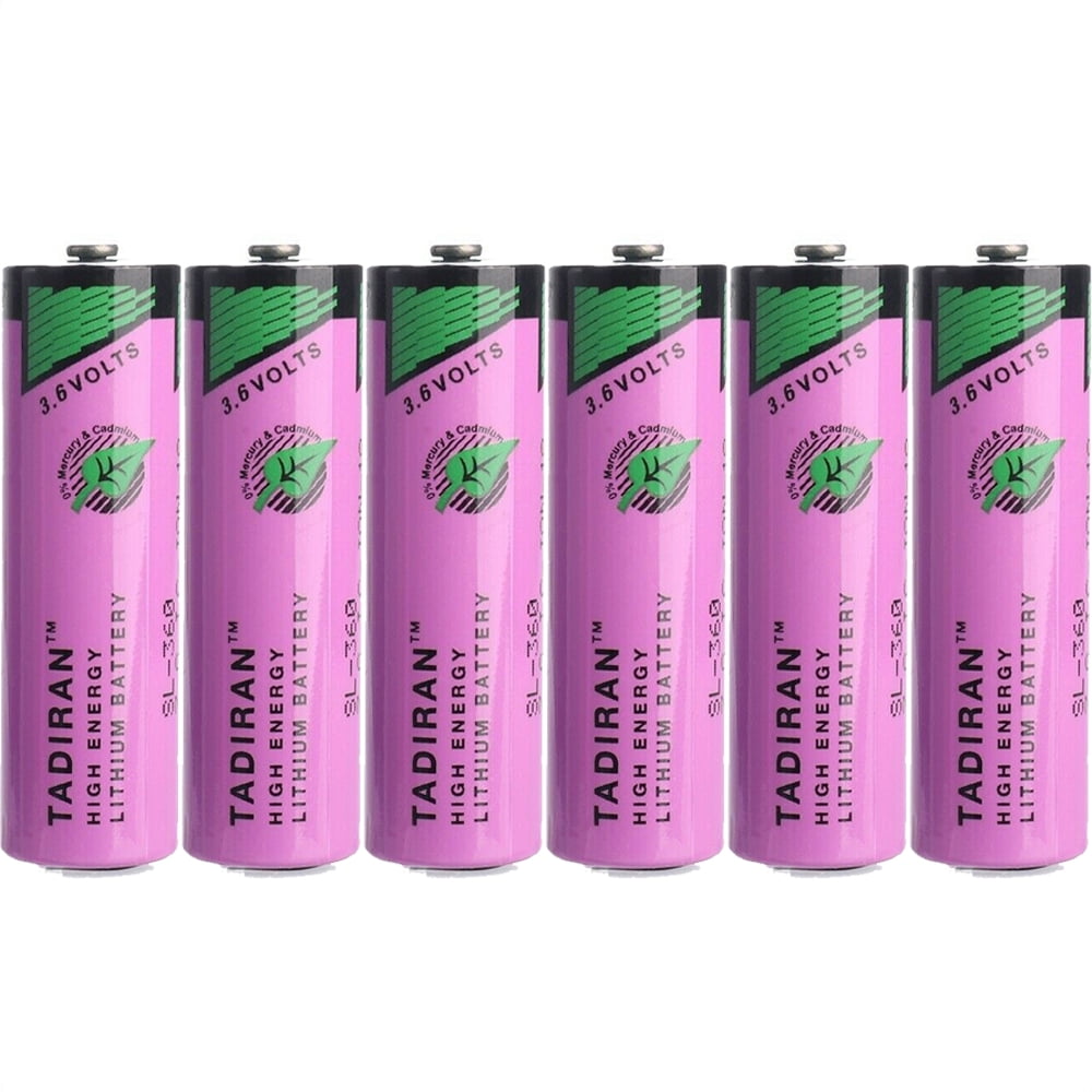 6 Pcs 3.6V SL-360 2.4Ah PLC/TL-5903 Battery 6ES7971-0BA00 for Siemens ...