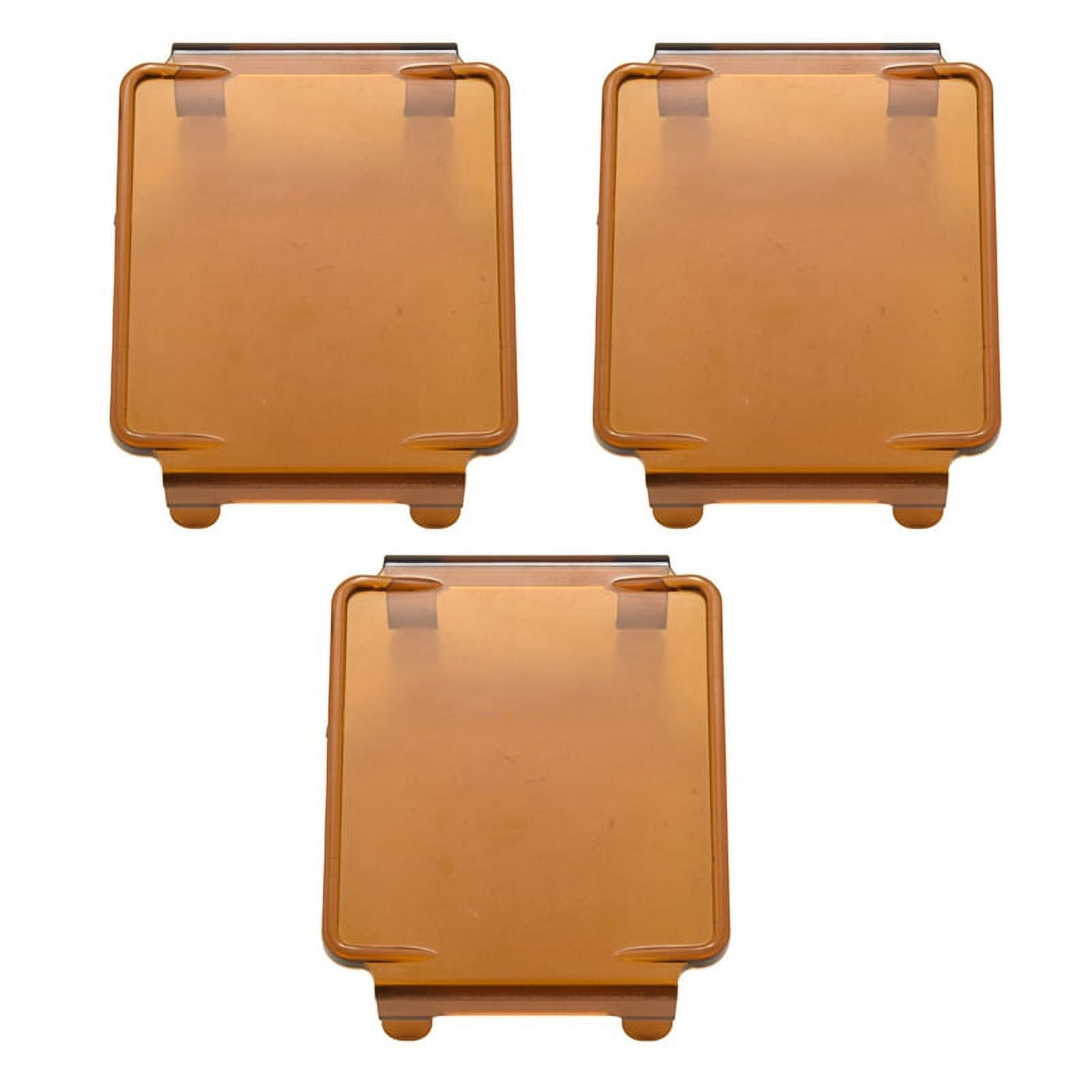 6 Pcs 3 Inch LED Pod Covers Square LED Light Bar Covers LED Square ...