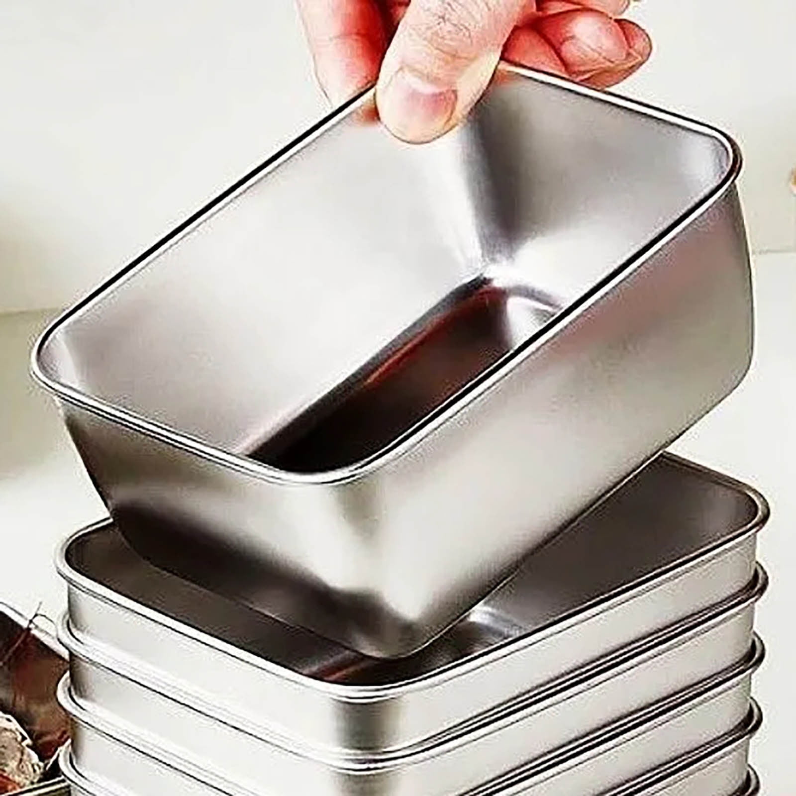 6 Pcs 304 Stainless Steel Containers,Food Fresh-keeping Fruit Box ...