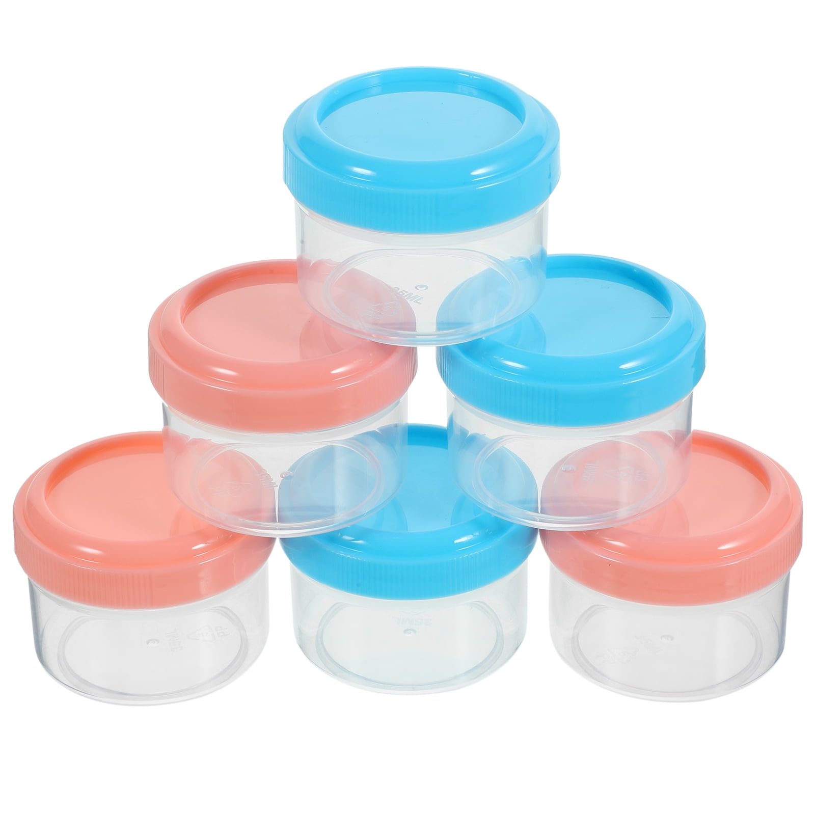 6 Pcs 35ml Small Containers with Lids Small Food Containers Grill ...