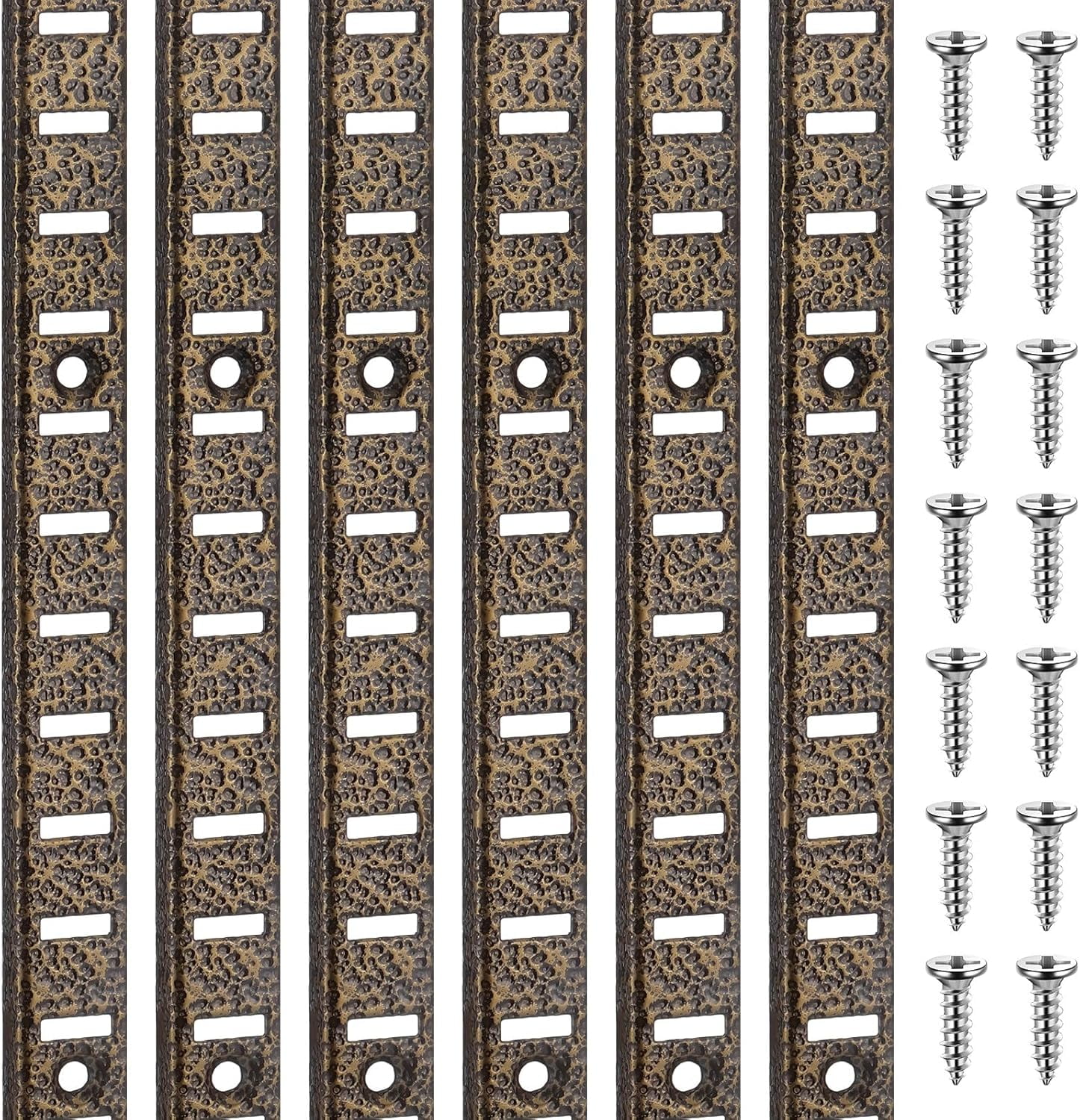 6 Pcs 36 Inch Shelf Pilaster metal Mortise Mount Pilaster Strip ...