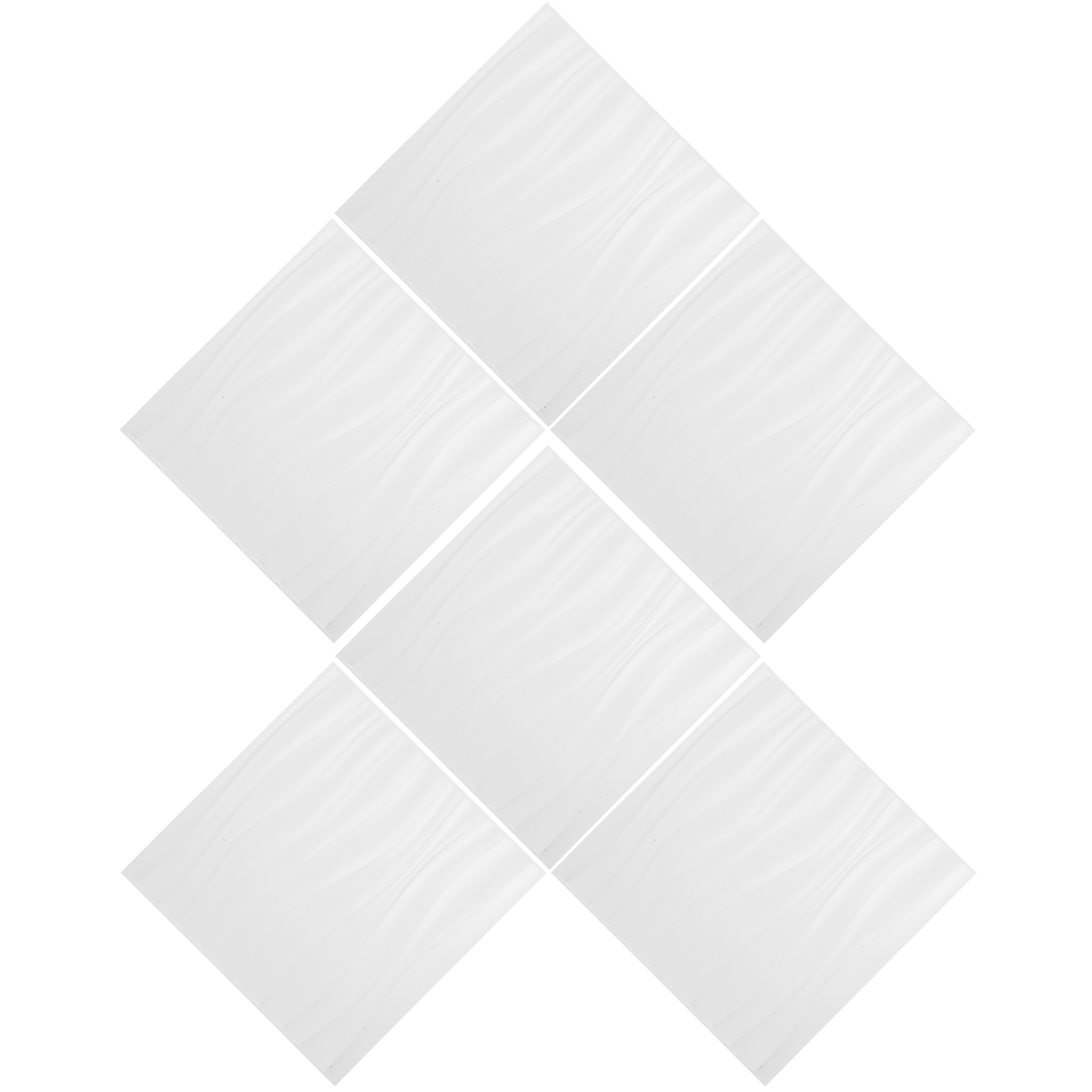 6 Pcs 3D Wall Panel PVC Plastic Elegant Decor Office Stickers for Lobby ...