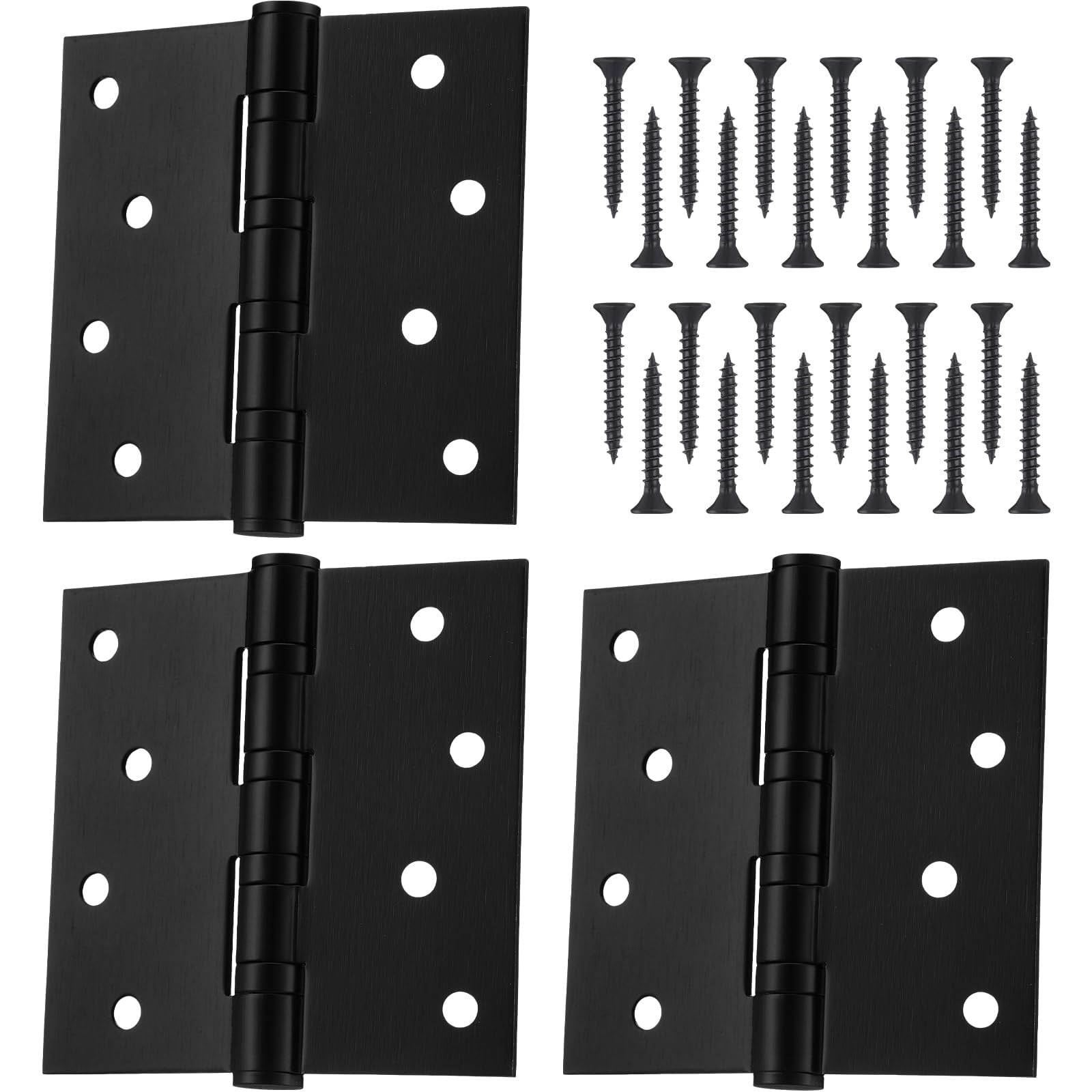 6 Pcs 4'' Ball Bearing Door Hinges Stainless Steel Heavy Duty Hinges 4 ...